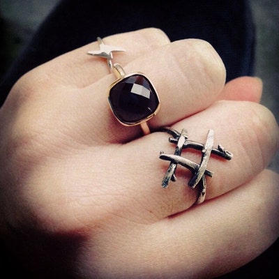 INGUZ Rune Ring, Sterling Silver Twigs True Love, Harmony, Fertility - Etsy