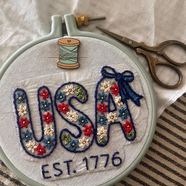 Butterfly Embroidery PDF Pattern. 7 Sizes From 3 to 8 Inch & A4 for Different Sized Hand ...