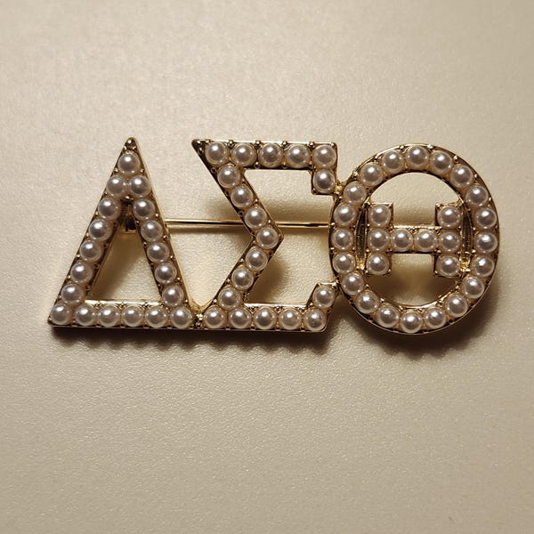 SGRHO Pearl & Crystal 1922 Brooch Pin - Etsy