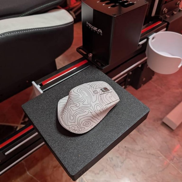 Mouse Pad With Storage for Sim Racing Rig | Flight Simulator - Etsy