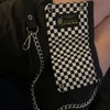 Vegan Chain Wallet Black and White Checkered, Skater Punk, Ska Core ...