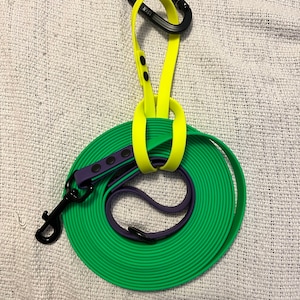 Long Line Leash Keeper Biothane Drag Line Keeper Waterproof - Etsy