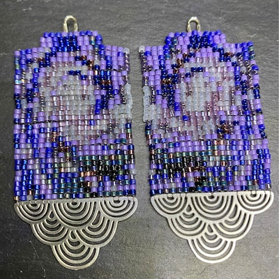 Aurora Borealis North Pole Seed Bead Fringe Earring Pattern, Northern ...
