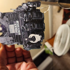 Personalized Police Bulletproof Vest Keychain Gift for Police, Police ...