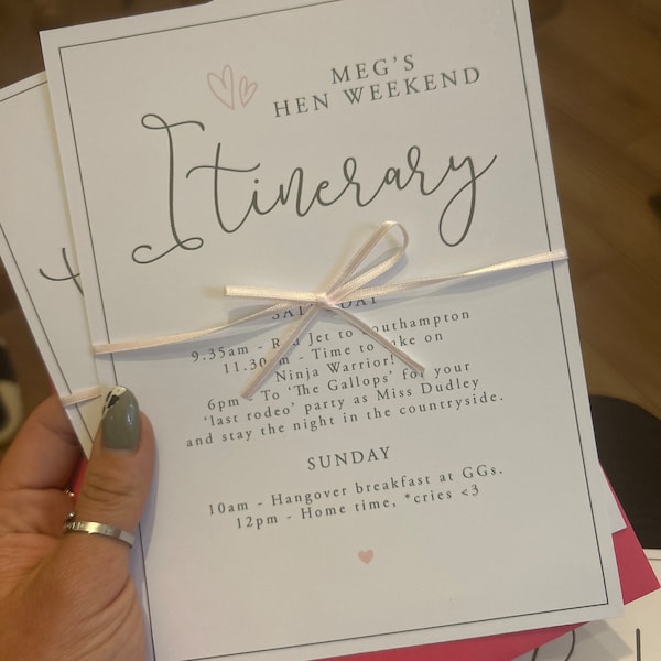 Personalised Bride Hen Do Invite. Bride to Be | Hen Party Invitation ...