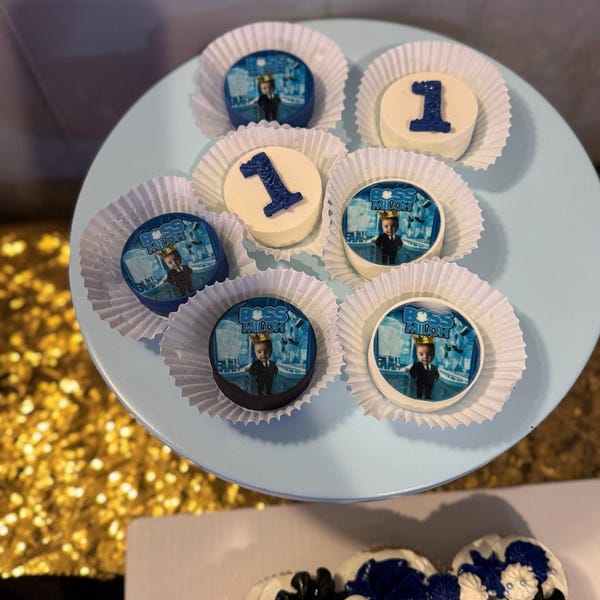 Custom Edible Images Oreo Cupcake Toppers Drink Toppers 1" 2" | - Etsy