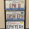 Rustic Wood License Plate Display Frame: Man Cave Garage Decor - Etsy
