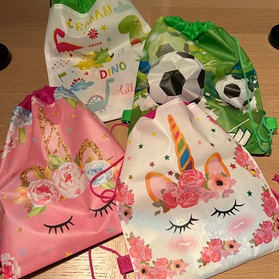 Deluxe Pre-filled Dinosaur Drawstring Party Bag - Etsy UK