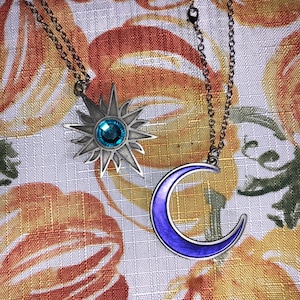 Sterling Silver Bright Finish Twitches Miranda Sun/moon - Etsy