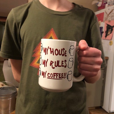 Knives Out Mug My House, My Rules, My Coffee Mug Movie Inspired Replica ...