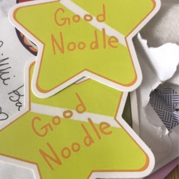 GOOD NOODLE Trendy Sponge Bob Meme Sticker Vinyl Waterproof Laptop ...