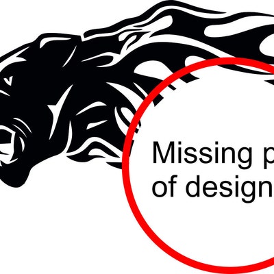 Tiger Fender Top Side Trunk Car Sticker, Wild Tiger Decal. Tiger Side ...