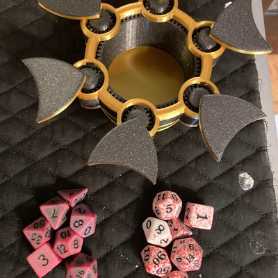 Black and Gold Mechanical Dice Box - Etsy