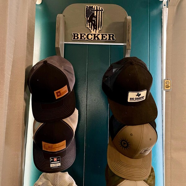 Cap Rack for 10 Caps , Hat Rack, Custom Cap Rack , Cap Rack 3D ...