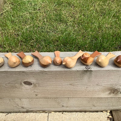 Hand Carved Wooden Comfort Birds - Etsy