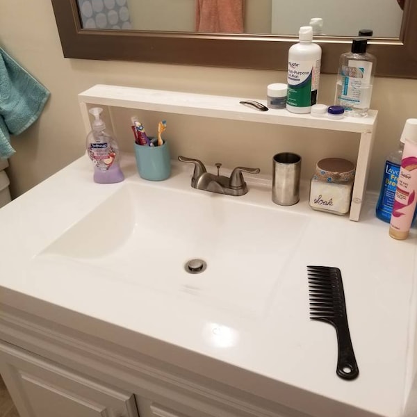 Over the Sink Shelf, Over the Stove Spice Rack, Farmhouse, Bathroom ...