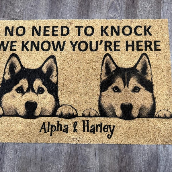 American Bully Door Mat, Funny We Know You ARE Here Door Mats, American ...