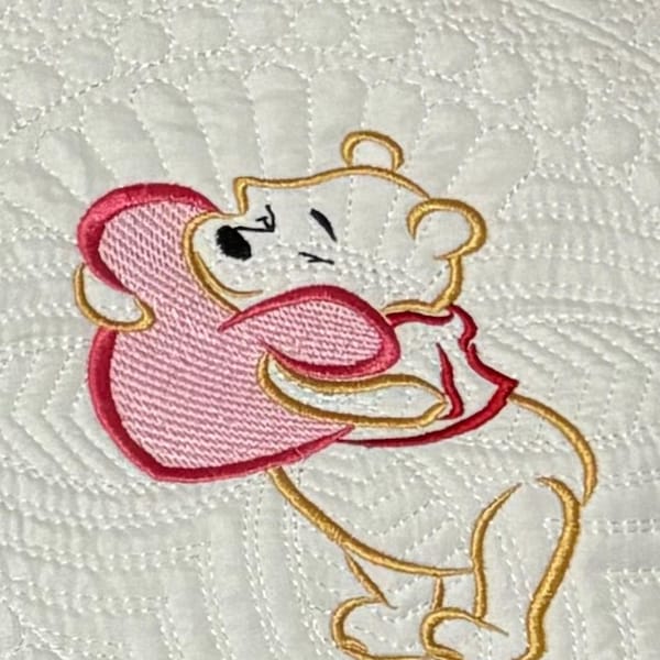 Valentine's Day Love Embroidery Design, Wall E and Eve Embroidery ...