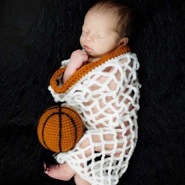 Newborn Baby BASKETBALL and NET Photography Prop, Custom Made - Etsy