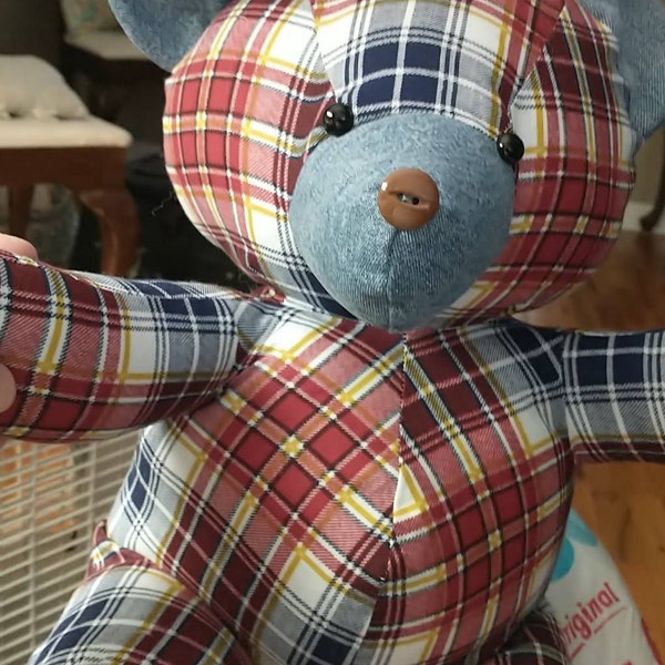 Memory Teddy Bear Keepsake Plush Sewing Pattern & VIDEO Tutorial ...