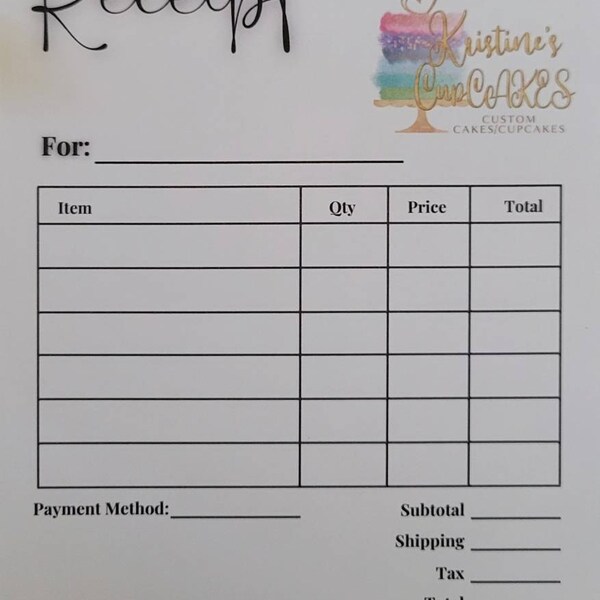 Personalized Small Business Receipts | Receipts for Small Businesses ...