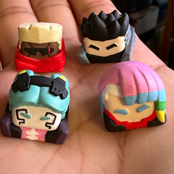 Anime Keycaps - Hand Painted, Cute Keycap Designs, Cherry MX - Etsy