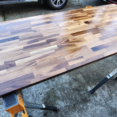 Cafe Table Butcher Block, Walnut Butcher Block Table, Table Top, Cafe ...