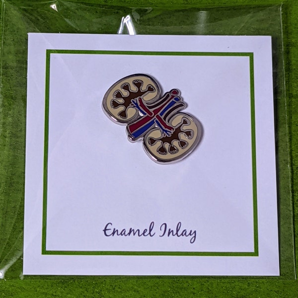 Kidney Enamel Lapel Pin- EP109- Kidneys, Urinary Tract, Renal Failure ...