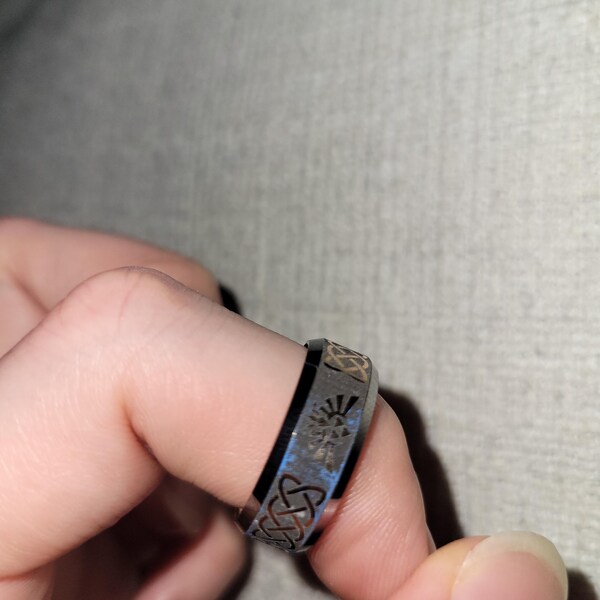 His and Hers Legend of Zelda Band, Zelda Rose Gold Bridal Set, Triforce ...