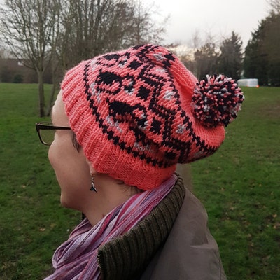 Puffin Hat PDF Knitting Pattern, Fair Isle Hat Easy Knit Pattern - Etsy UK