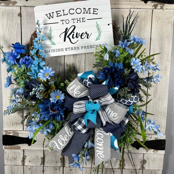 Personalized Welcome to the River Metal Sign 8 X 12 - Welcome Sign ...