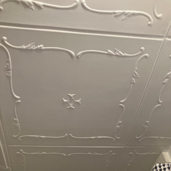 Styrofoam Ceiling Tiles - Easy Popcorn Ceiling Cover. DIY Installation ...