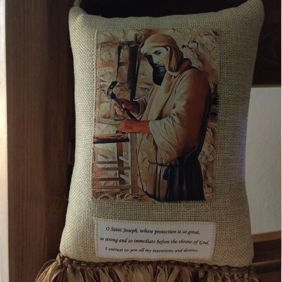 Jesus the Good Shepherd Gift/ Religious Hanging Door Knob Pillow ...