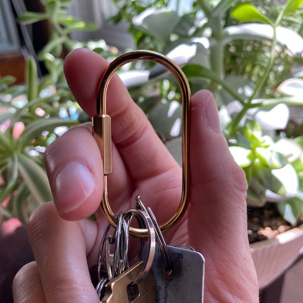 Gold Hook Keyring, Gold Keychain, Keychain Holder Cute, Gold Hook, Car ...