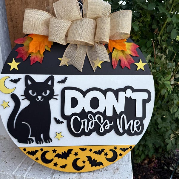 Hi Hey Hello Round Door Hanger SVG File, Laser Cut Design, Layered Wood ...