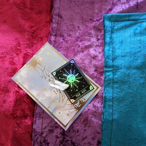 Tarot Mat Colour ROYAL, Purple Altar Cloth, Book Wrap, Tarot Card Cloth ...
