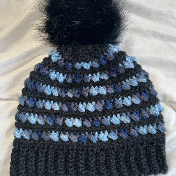 Mountain Ridge Beanie Crochet Pattern by Sheepish Stitches Toque Hat ...