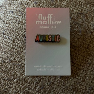 Actually Autistic Enamel Pin, Autism Acceptance Badge, Neurodiversity ...