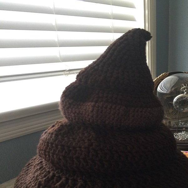 Poop Hat, Crap Head Hat, Toilet Hat, Gag Gift, Funny Hat, Crochet ...