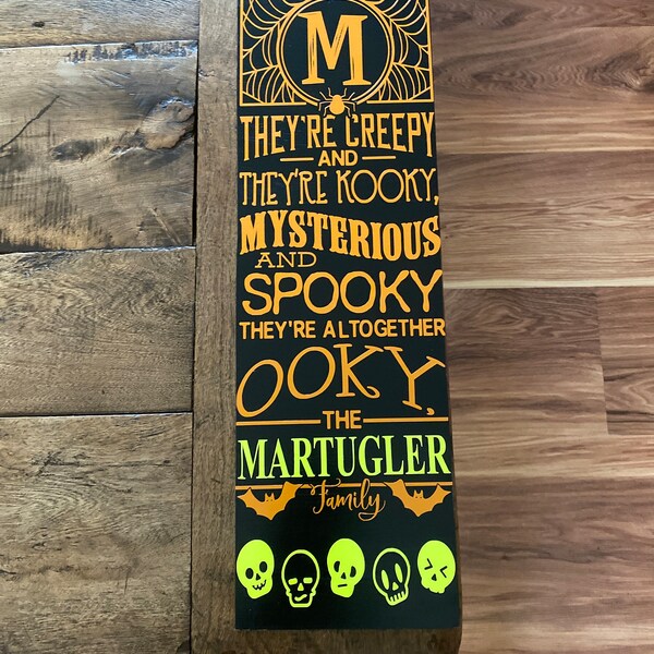 Aadams Family SVG Download. Halloween Family Sign Design Svg. Fun ...