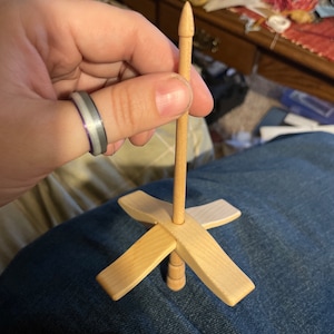 5/8 Maple Mini Glider Turkish Drop Spindle - Etsy