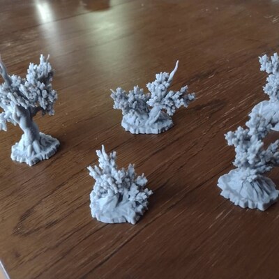 Angervine Trees Terrain Set of 5 Dungeons and Dragons, Pathfinder ...