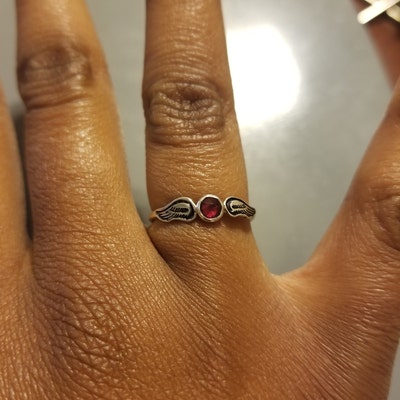 ANGEL WINGS RING Angel Baby Ring Angel Babies in Memoriam Loss of Loved ...