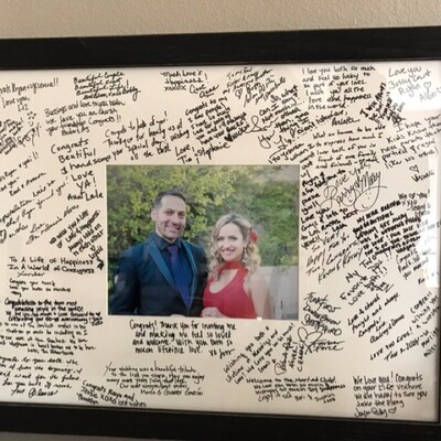 State Guest Book Drop Top Box Custom Guestbook Alternative - Etsy