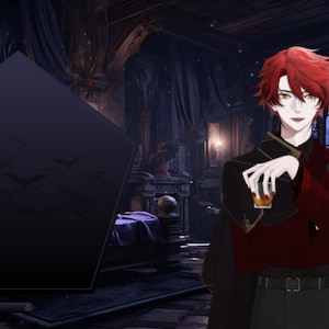 Vtuber Model for Commercial Use, Live2d Vtuber Fire Element, Premade ...