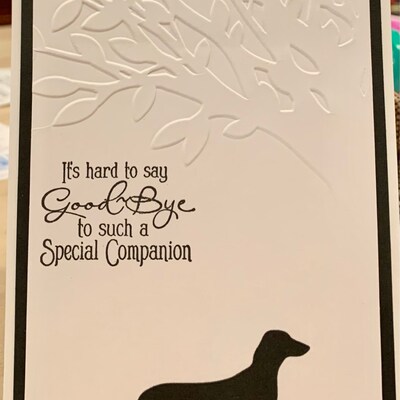 Handmade Dog Sympathy Card, Labrador Sympathy Card, Black Lab Memorial ...