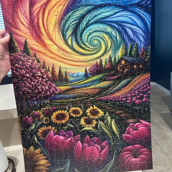 Harbor Haven Folk Art Wooden Jigsaw Puzzle 500 / 1000 Piece: Maritime ...