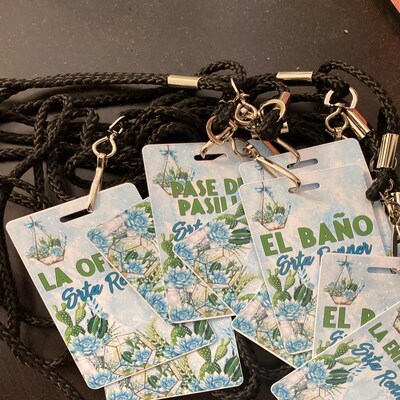 Succulent Terrarium Theme Classroom Hall Passes for Teachers - Etsy