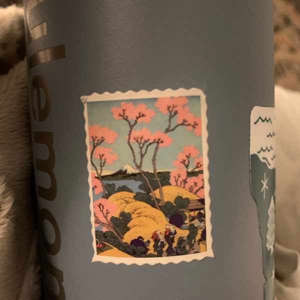 Japanese Woodblock Prints Sticker Set, Ukiyo-e Painting Stamps Stickers ...