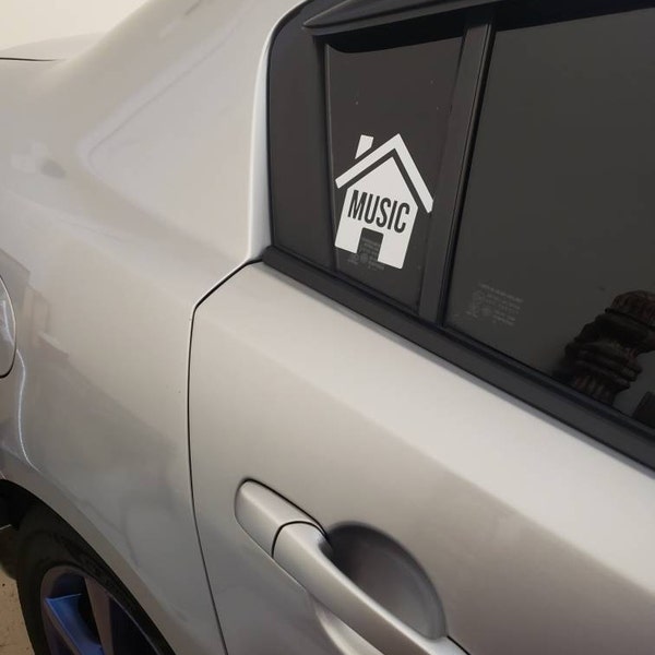 House Music Decal / EDM Decal / House Music Sticker / EDM Decal / Car ...